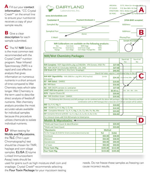 Forage Sampling - Crystal Creek